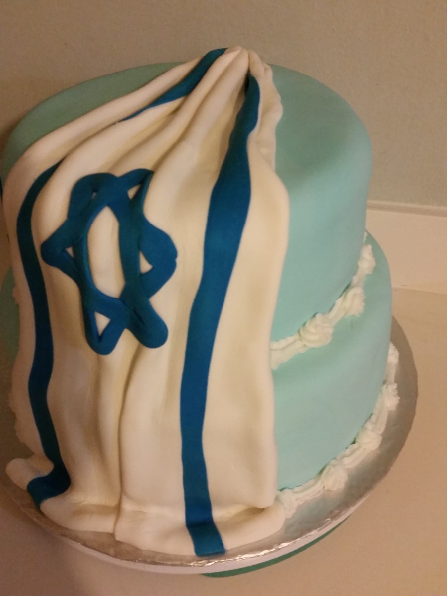 Israeli Flag Cake
