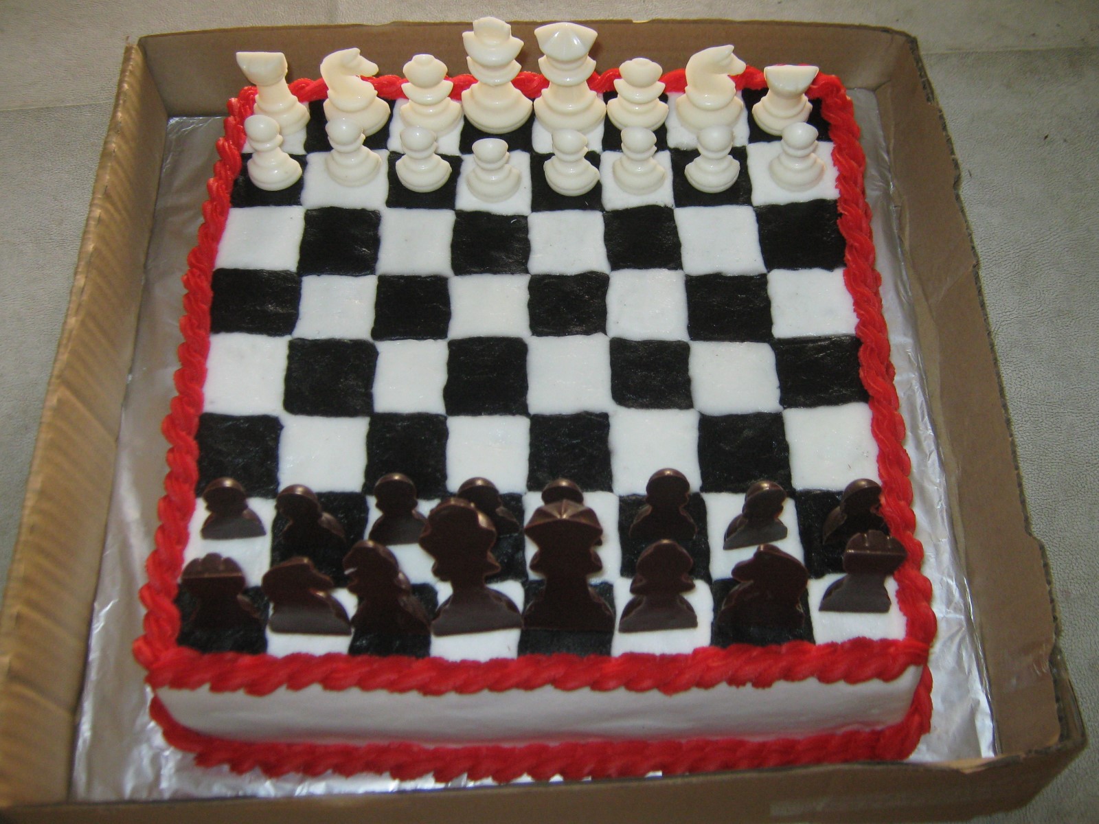 Chess Game Cake